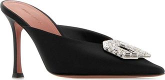 Amina Muaddi Femme, Chaussures, Noir, Taille: 37 EU Camelia Mule 90