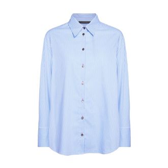 Elena Miro Gestreiftes Hemd - - Blouses & Shirts - Damen - Blau - L