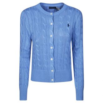 Polo Ralph Lauren Cardigan Treccia - - Knitwear - Damen - Blau - L