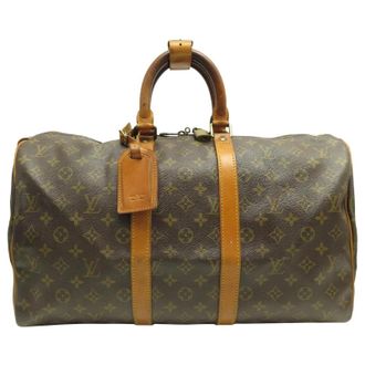 Louis Vuitton Crossbody Bags - HANDTASCHE LOUIS VUITTON KEEPALL 45 AUS MONOGRAM-L - Gr. unisize - in Braun - f&uuml;r Damen