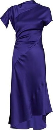 Victoria Beckham Robe longue asym&eacute;trique satin&eacute;e