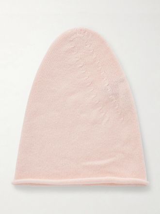 The Elder Statesman Bonnet En Cachemire Stacked - Cr&egrave;me