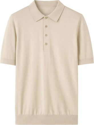 Paolo Pecora Homme, Tops, Beige, Taille: 2XL Polo en maille