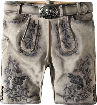 Stockerpoint G&ouml;tterrabe Herren Trachtenlederhose, Rauch, 60