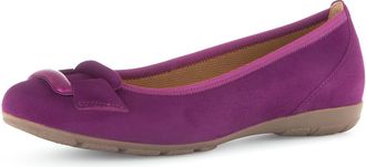 Gabor Damen Klassische Ballerinas, Frauen Flats,Ballerina-Schuhe,Ballett-Schuhe,Ballet-Flats,flach,Ausgehschuhe,Abendschuhe,Orchid,37.5 EU / 4.5 UK