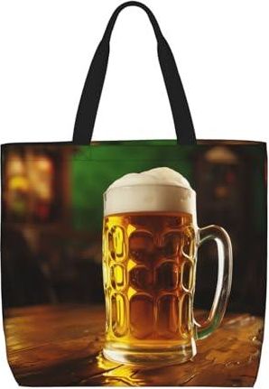 Generic Chope &Agrave; Bi&egrave;re Sac Fourre-Tout D&eacute;contract&eacute; Sacs De Courses R&eacute;utilisable Sac Fourre Tout Pour Shopping Quotidienne Voyage
