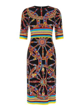 Dolce & Gabbana Robe Au Genou - Multicolore