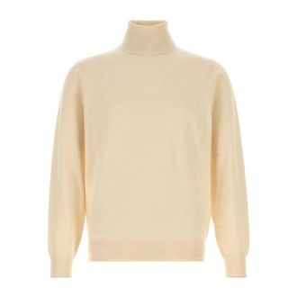 Brunello Cucinelli Kaschmir-Rollkragenpullover - - Knitwear - Herren - Beige - L