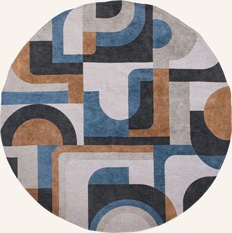 Louis De Poortere Louis De Poortere Teppich Nuance Module blau