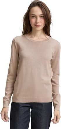 Tom Tailor 1048313 Pull-Over, 38330-Soft Taupe Melange, L Femme