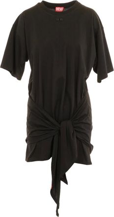 Diesel Femme, Tops, Noir, Taille: 38 FR Robe T-shirt D-Eivor