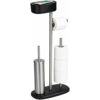 WENKO Stand WC-Garnitur mit Box rivazza, 4 in 1, Toilettenpapierst&auml;nder mit Ablage Wenko