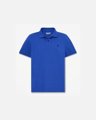 Timberland Oyster River Kurzarm-Polohemd in regul&auml;rer Passform f&uuml;r Herren in Blau, Herren, Blau, Gr&ouml;&szlig;e