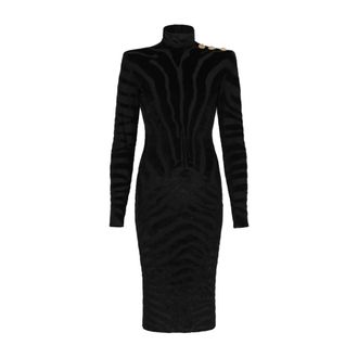 Balmain Femme, Robes, Noir, Taille: 36 FR Short Robes