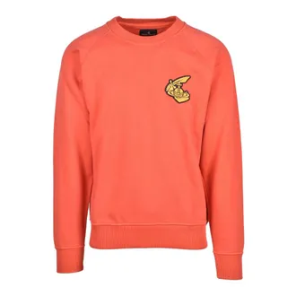 Vivienne Westwood Homme, Sweatshirts et sweats &agrave; capuche, Rouge, Taille: S Felpa Over Girocollo