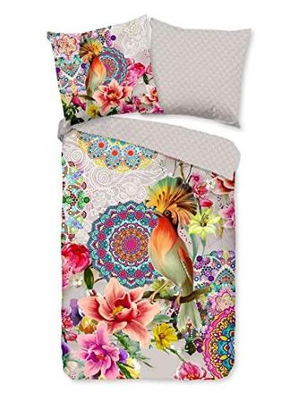 Hip Bettbezug für Einzelbett, 155 x 220 cm, Baumwoll-Satin Nr. 30125, Mehrfarbig