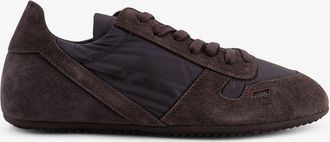 Rick Owens Minimal nylon and suede sneakers - RICK OWENS - gender_Man
