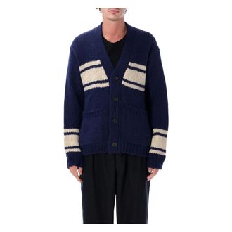 Universal Works Homme, Pulls, Bleu, Taille: L Langdale Cardigan