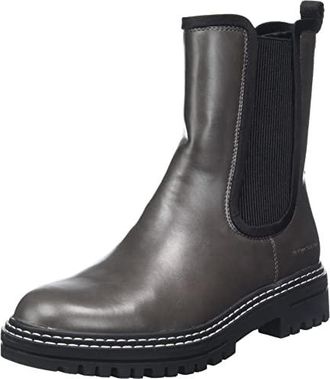 Tom Tailor Femme 4292408 Bottine Chelsea, Coal, 40 EU