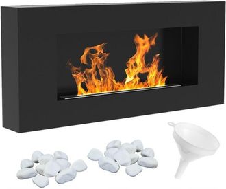 Kratki Wandkamin Bioethanol DELTA2 FLAT T&Uuml;V Biokraftstoff