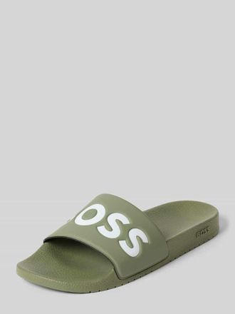 HUGO BOSS Badeschuhe mit Logo Print