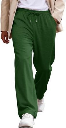 Generic Pantalon de loisirs pour homme - Pantalon de sport ample avec taille &eacute;lastique - Cordon de serrage - Pantalon de jogging - Jambe droite - Pantalon de 
