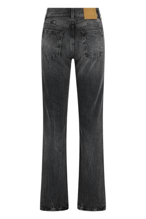 Haikure Womens Straight Jeans Black Organic Cotton Straight-Leg