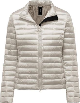 Bomboogie Femme, Vestes, Gris, Taille: 40 FR Veste Brillante en Nylon avec Rembourrage Synth&eacute;tique