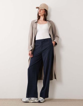 Asos Trench long doux - Champignon-Gris