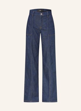 7 For All Mankind Wide Leg Jeans Lotta blau