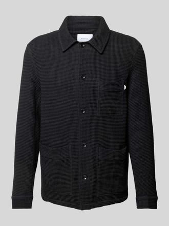 Rotholz Hemdjacke mit Strukturmuster Modell Workwear