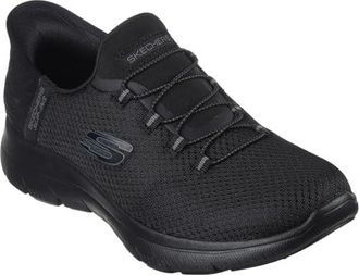Skechers Baskets Summits Diamond Dream pour Femme, Noir, 7.5 UK Wide