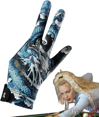 Generico Billard-Handschuhe f&uuml;r linke Hand, 3 Finger, elastisch, rutschfest, f&uuml;r Radfahren, Golf, M&auml;nner, Frauen, Jugendliche, Erwachsene