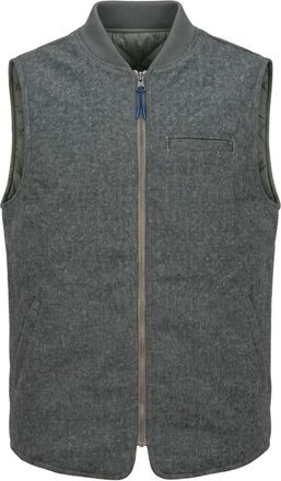Bl'ker Blker - Gilet Donegal R&eacute;versible Hibou - Homme - Vestes - Vert - Taille: 3XL