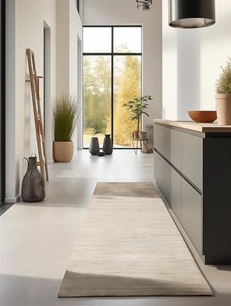 Hanse Home Jute Teppich - Natur Wohnzimmerteppich - Handgewebt & Nat&uuml;rlich - Boho Naturfaser Juteteppich f&uuml;r Wohnzimmer, Schlafzimmer, Esszimmer, Flur, K&uuml;che - N