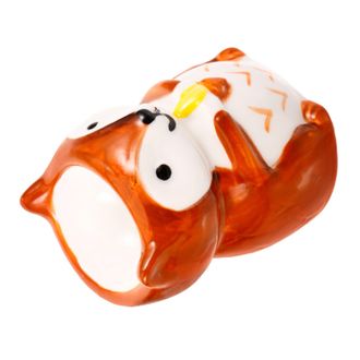 Valiclud Keramik Eierbecher mit Niedlichem Eichh&ouml;rnchen Design Kleine Eierhalter aus Langlebiger Keramik Glatte Oberfl&auml;che f&uuml;r Zuhause Restaurant und Party Ein