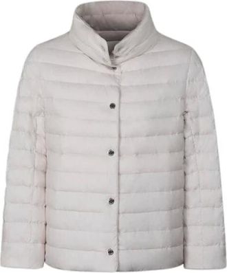 Moorer Femme, Vestes, Blanc, Taille: 40 FR Cape Courte R&eacute;versible