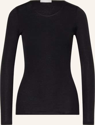Hanro Schlafshirt Cotton Seamless schwarz