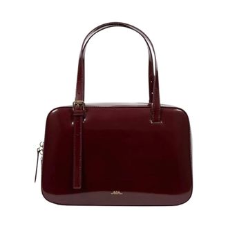 A.P.C. Virginie Box Bag - - Bags - Damen - Rot - ONE SIZE
