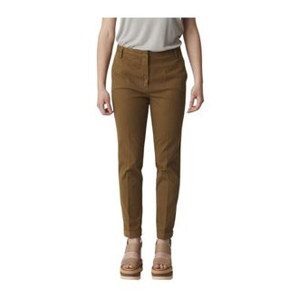 Manila Grace Chino Hose - - Trousers - Damen - Gr&uuml;n - S