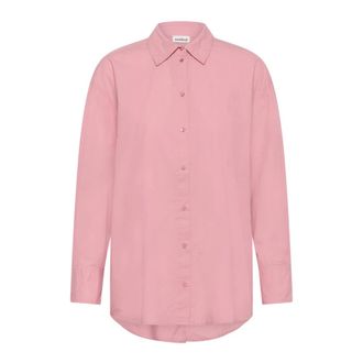 Soaked In Luxury Popeline Hemd im Polignac Stil - - Blouses & Shirts - Damen - Rosa - L
