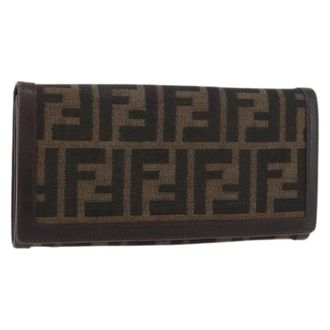 Fendi Pre-owned Zucca Canvas Long Wallet - - Pre-owned - Damen - Braun - ONE SIZE
