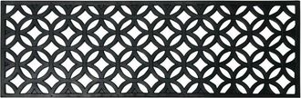Rubber-Cal Azteca Stufenmatten für drinnen und draußen, Gummi, 24 x 75 cm, Schwarz, 6 Stück