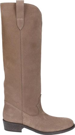 Via Roma 15 Femme, Chaussures, Beige, Taille: 40 EU 3514 Velour Boot