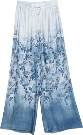 Ermanno Scervino Femme, Pantalons, Bleu, Taille: 36 FR Pantalon &agrave; imprim&eacute; floral