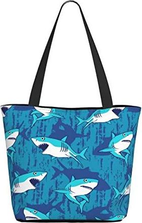AOOEDM Animal Shark Ladies Shopping Bag 13x11x7in.Le cadeau parfait pour la Saint-Valentin.Cest de la Saint-Valentin pour maman, fille, &eacute;pouse, etc