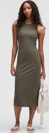 lululemon Robe midi All Aligned e pour Femmes - Vert - Taille 10