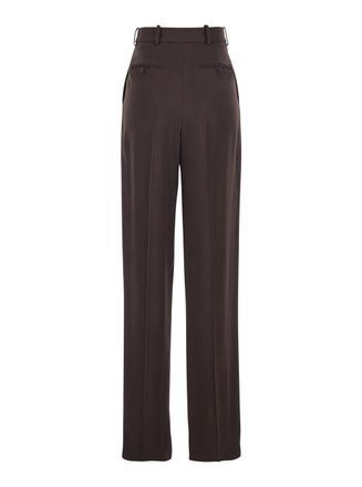 Elisabetta Franchi Womens Trousers, Brown Stretch Viscose