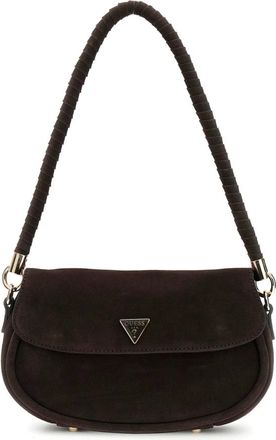 Guess Femme, Sacs, Brun, Taille: ONE Size Danya Suede Shoulder Bag