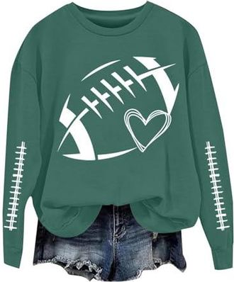 Generic Sweat-shirt pour femme avec imprim&eacute; graphique britannique - Haut surdimensionn&eacute; &agrave; col rond - Manches longues - Automne - Hiver - D&eacute;contract&eacute; - Confort